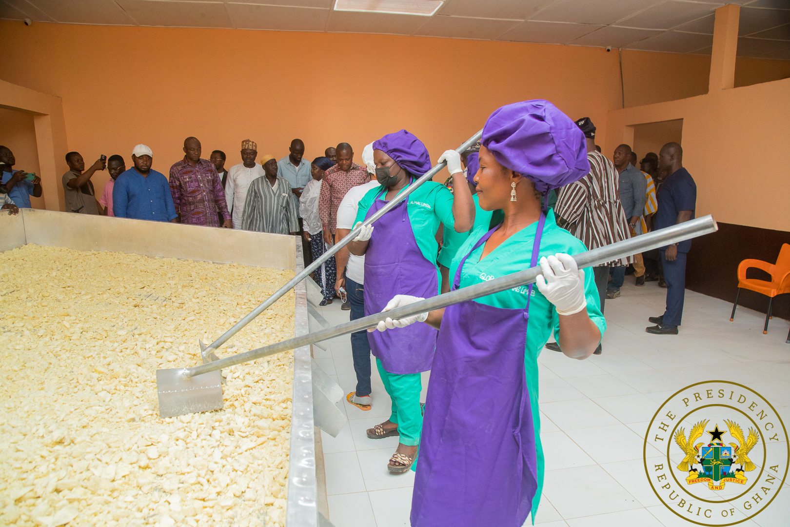 President inspects GH¢9.2 million yam/cassava factory in Bimbilla ...