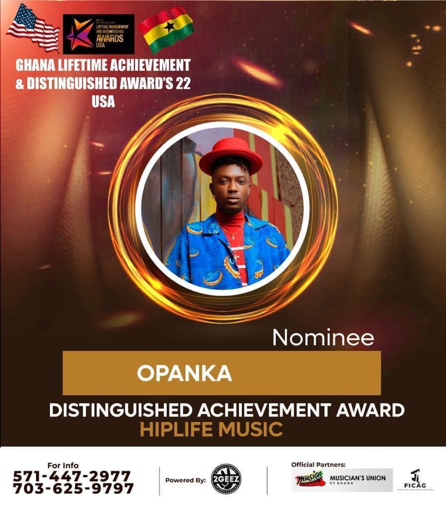 Opanka nominated for Ghana Lifetime Achievement and Distinguished ...