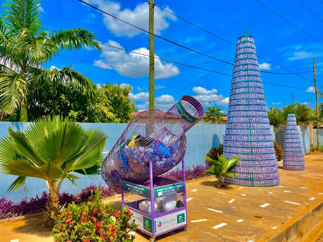 Geodrill lights up innovative Christmas Trees from Recycled plastic ...