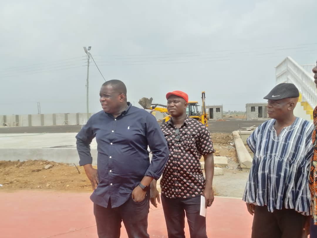 Adaklu MP inspects progress of work at Youth Resource Centre | Ghana ...