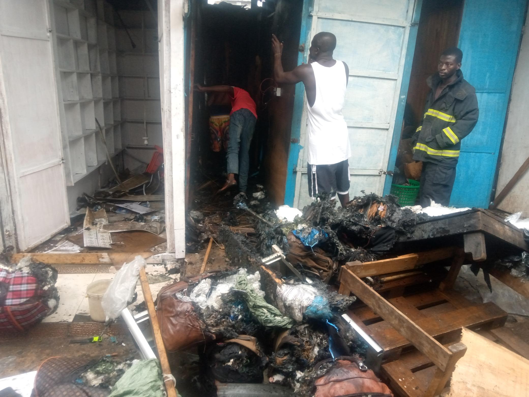 Fire guts retail shop at Tema Station | Ghana News Agency