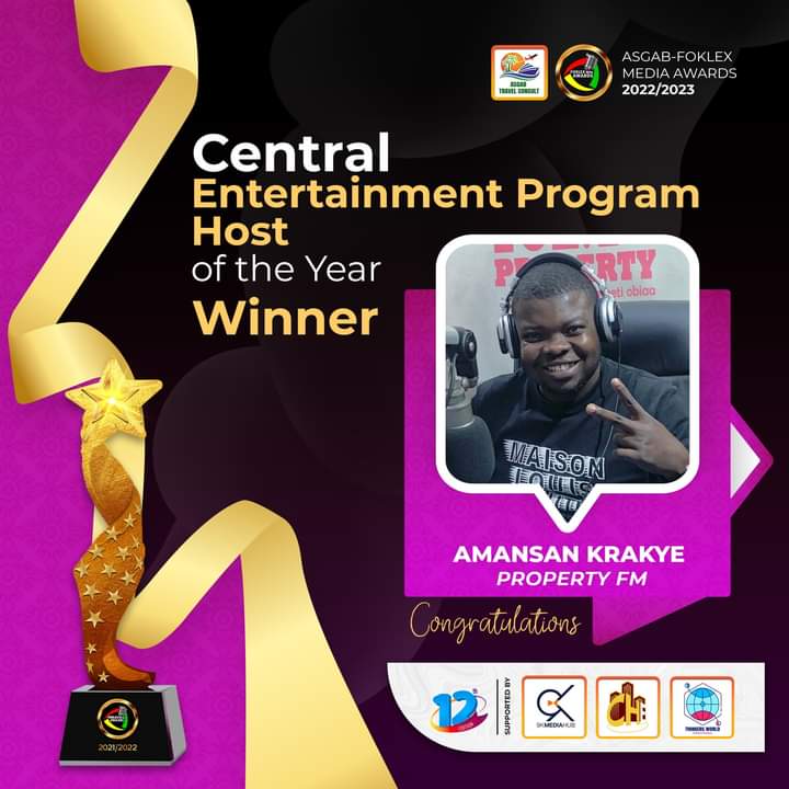 Amansan Krakye named Entertainment Program Host of the Year for third ...