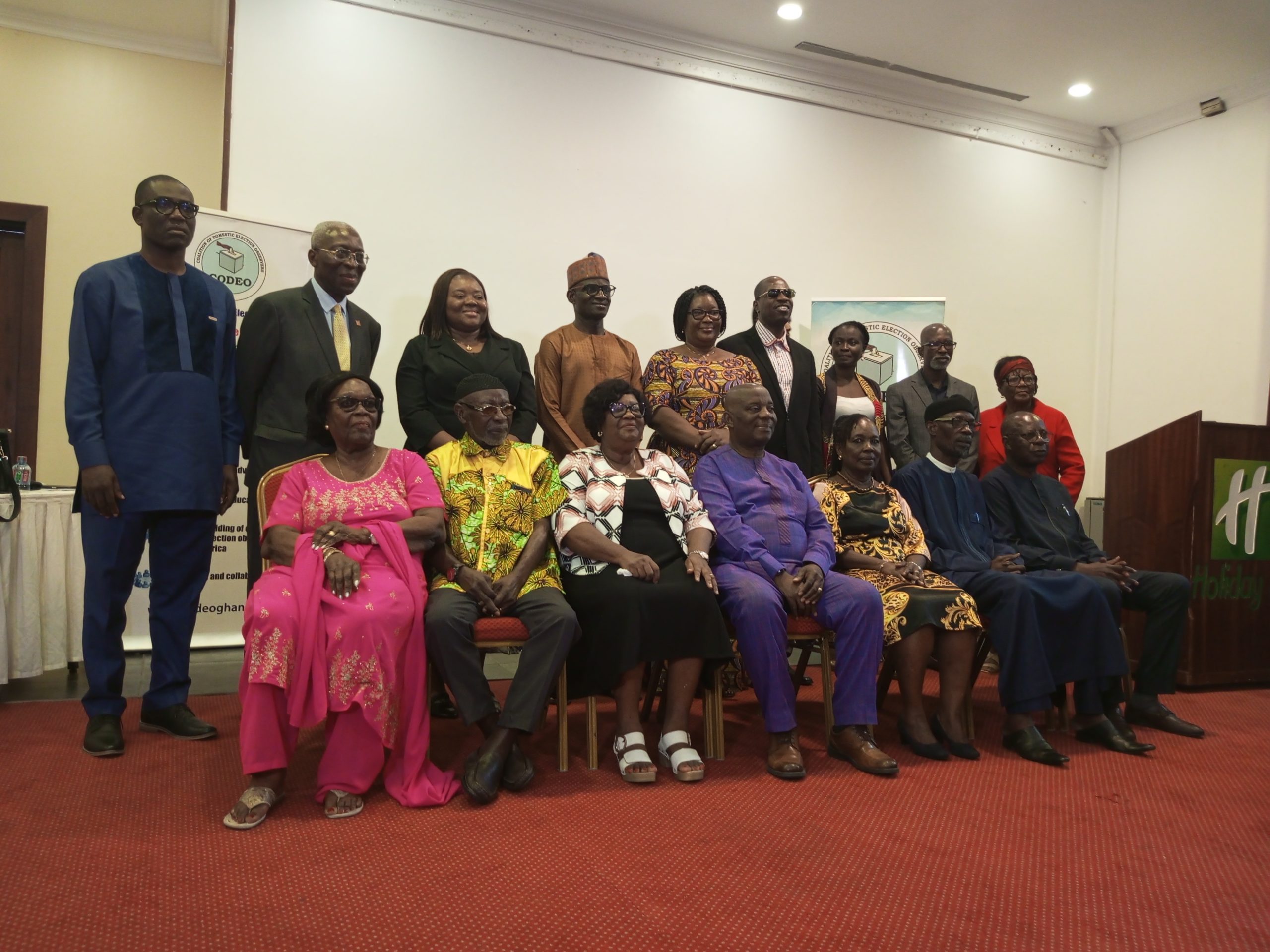 Fred Deegbe, Elizabeth Joyce Villars co-chair CODEO | Ghana News Agency