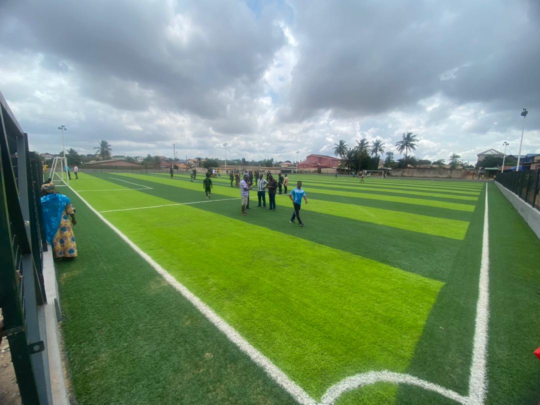 GNPC hands over newly constructed astro turf to Adentan Community ...