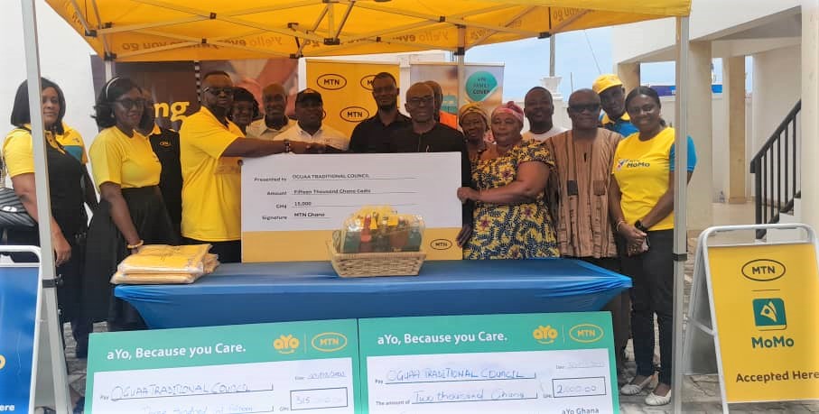 MTN Ghana donates GHC15,000 cash to support Oguaa Fetu Afahye | Ghana ...