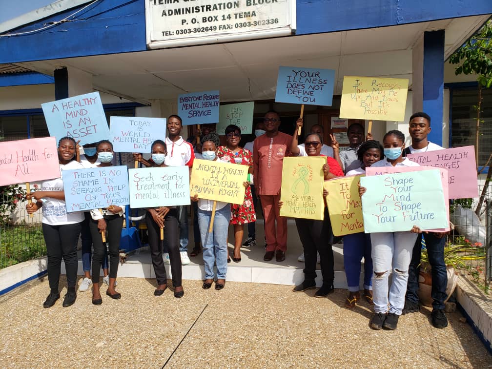 Tema General Hospital observes World Mental Health with street patrol ...
