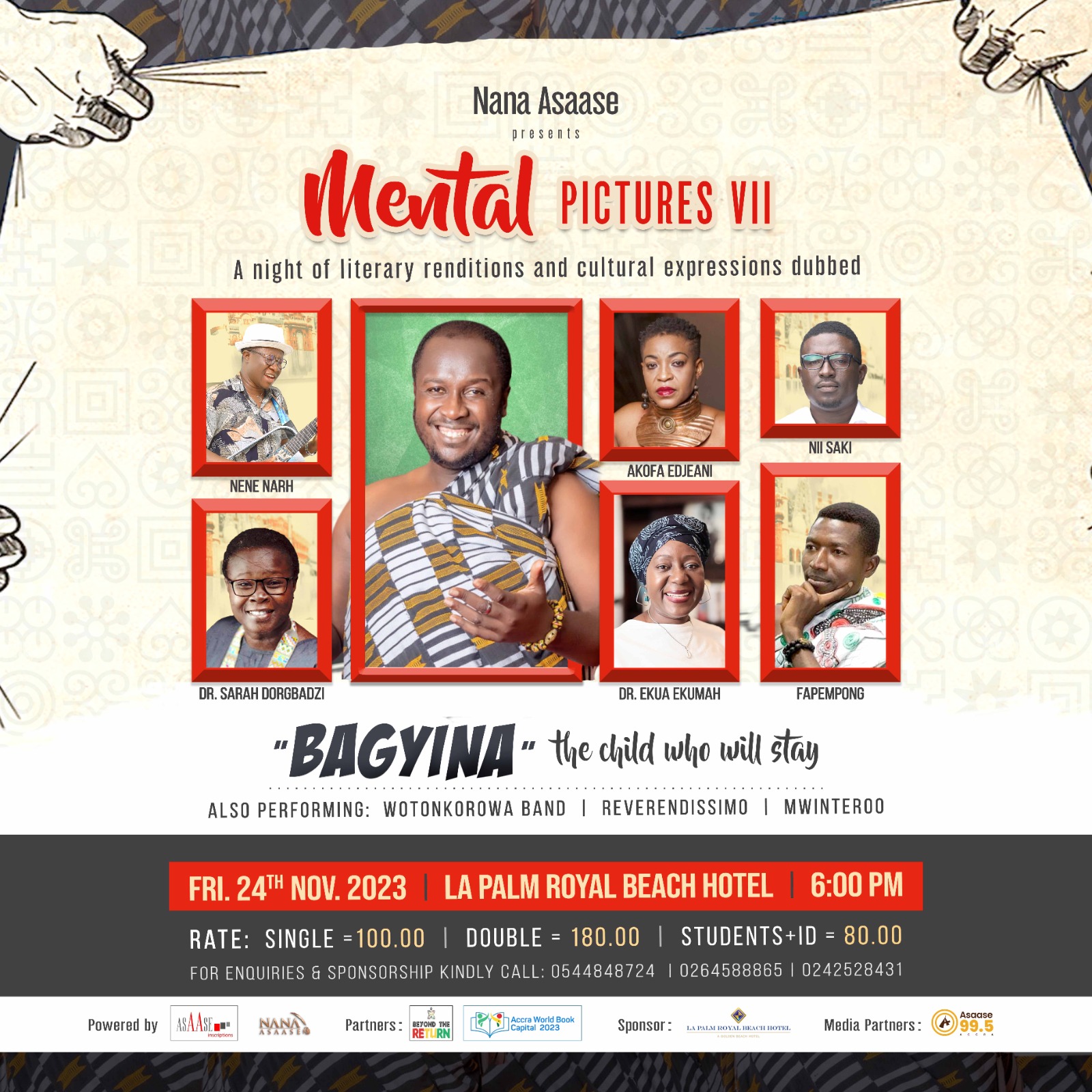 Ghanaian poet Nana Asaase presents "Bagyina" rendition November 24 ...