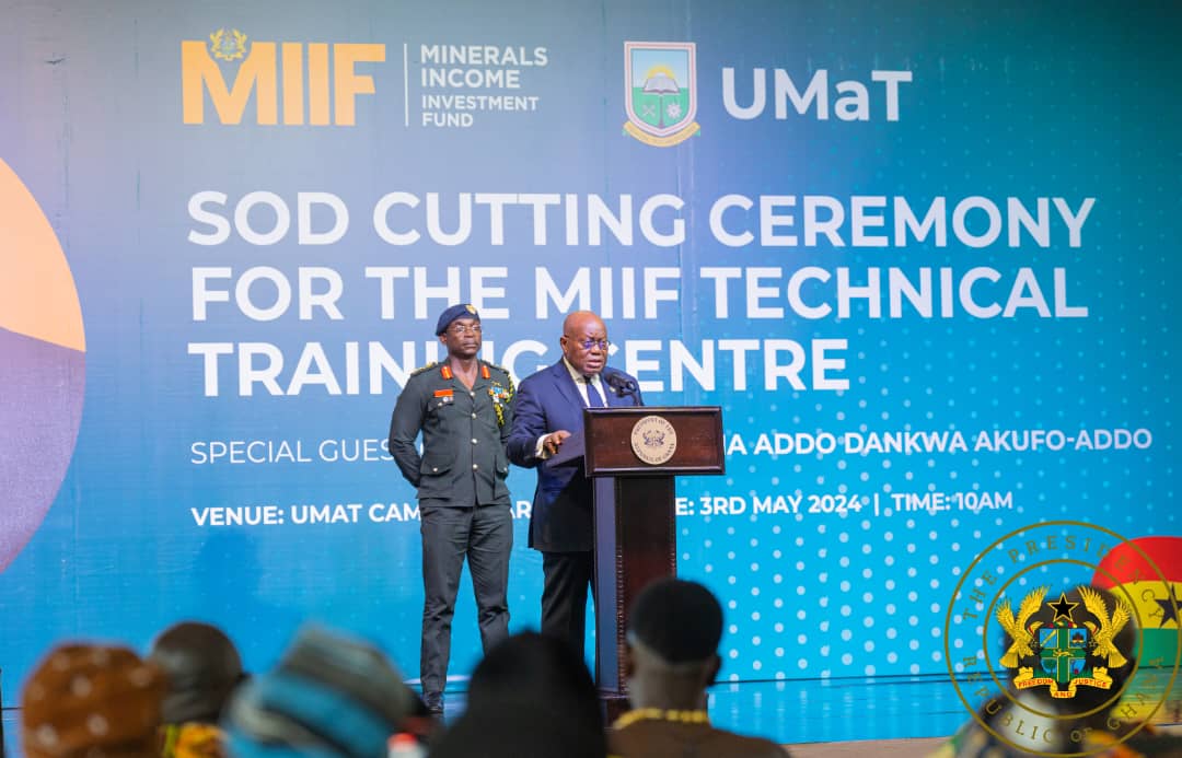 President Akufo-Addo cuts sod for MIIF Technical Training Centre ...