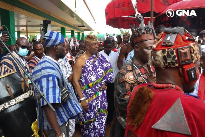 In Pictures: The Asantehene's historic visit to Ga Mantse | Ghana News ...