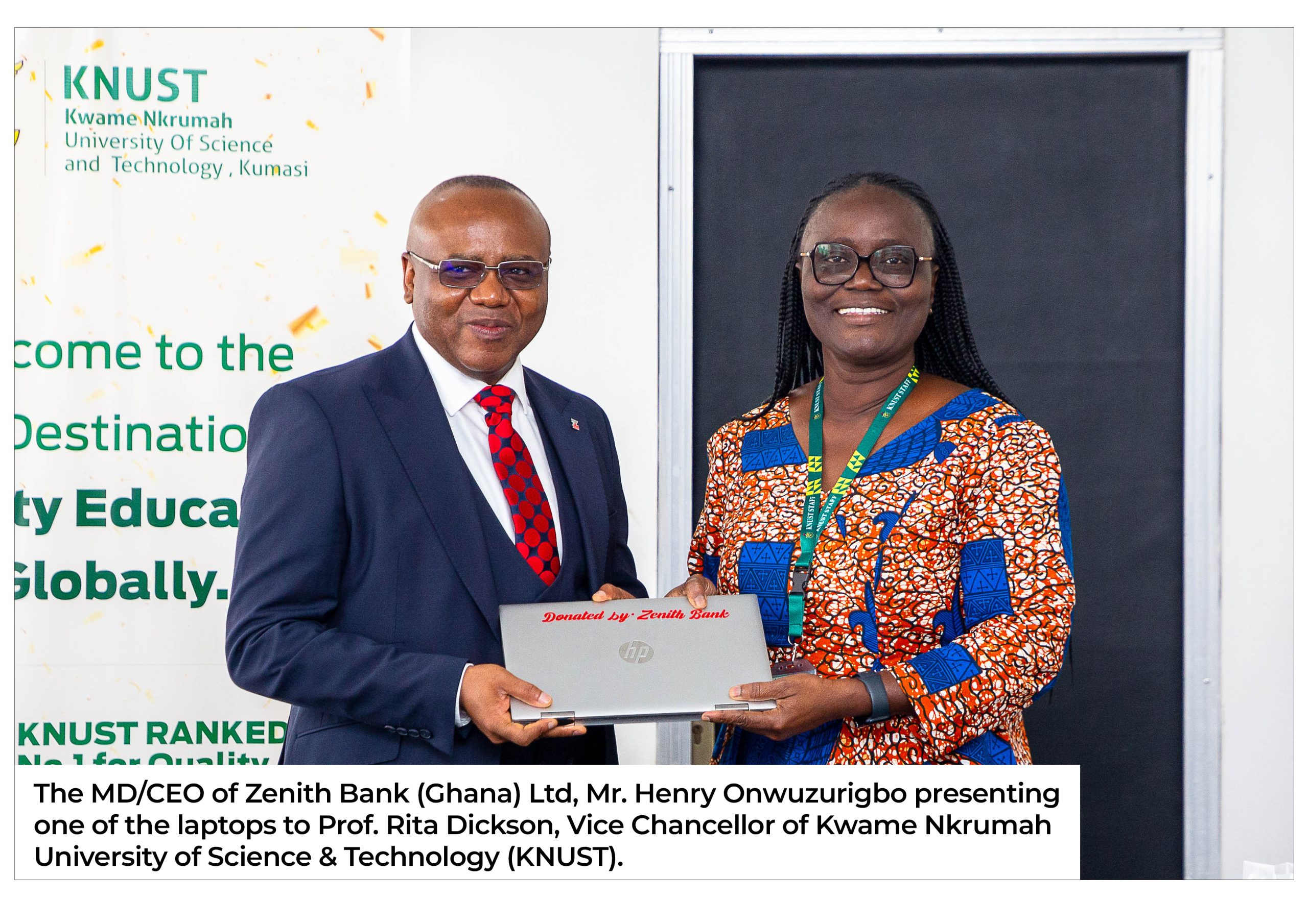 Zenith Bank Ghana donates laptops and desktop computers to two ...