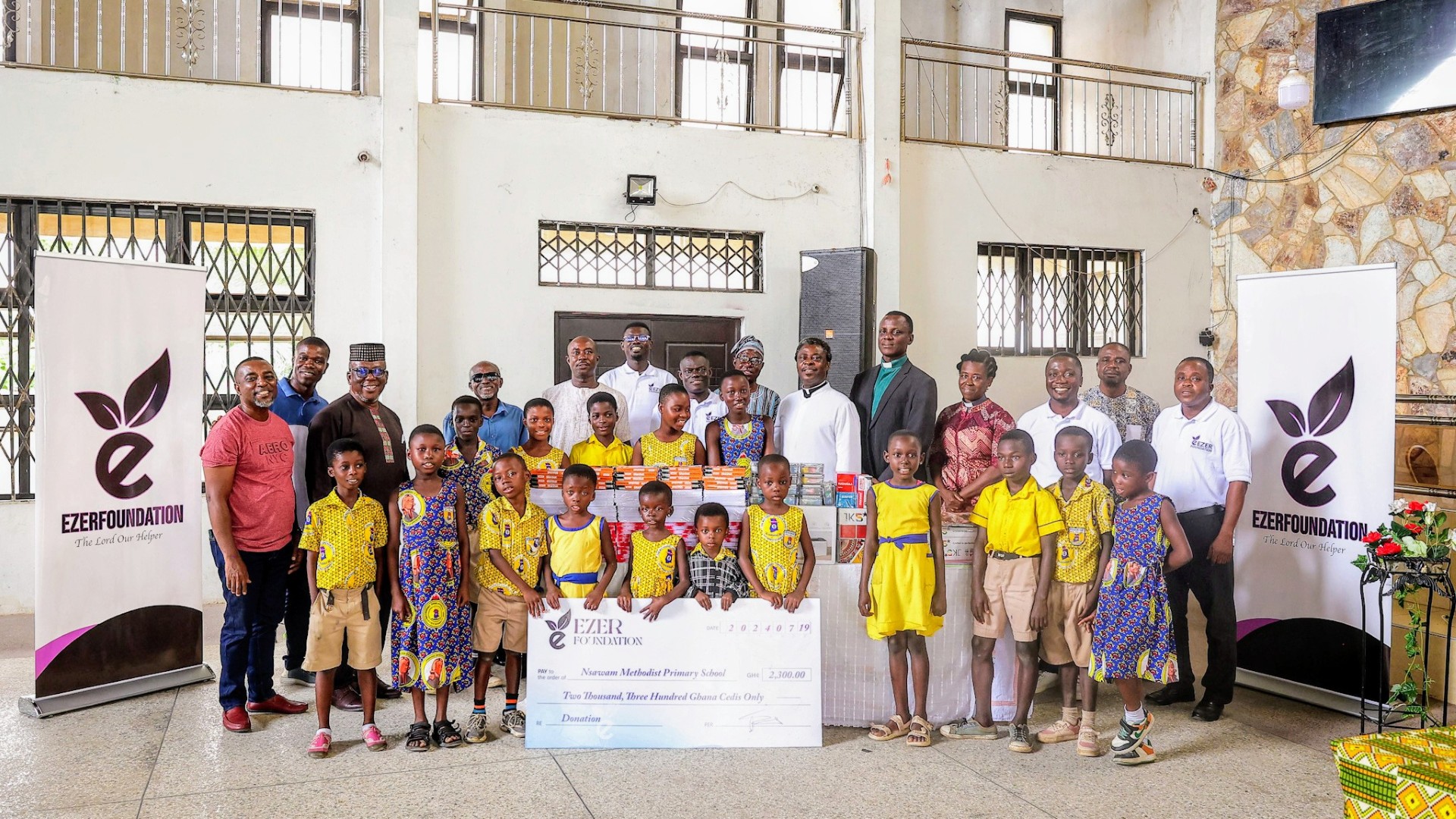 Ezer Foundation donates to Nsawam Methodist Primary A and B | Ghana ...