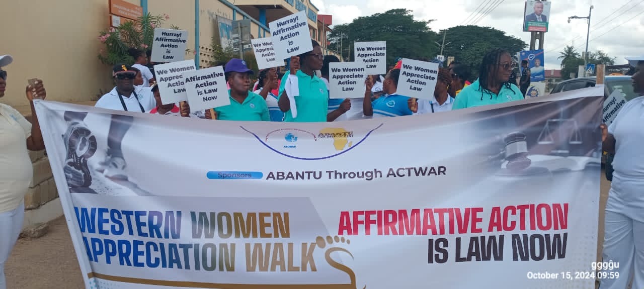 WR Women’s group walk in appreciation of Affirmative Action Act | Ghana ...
