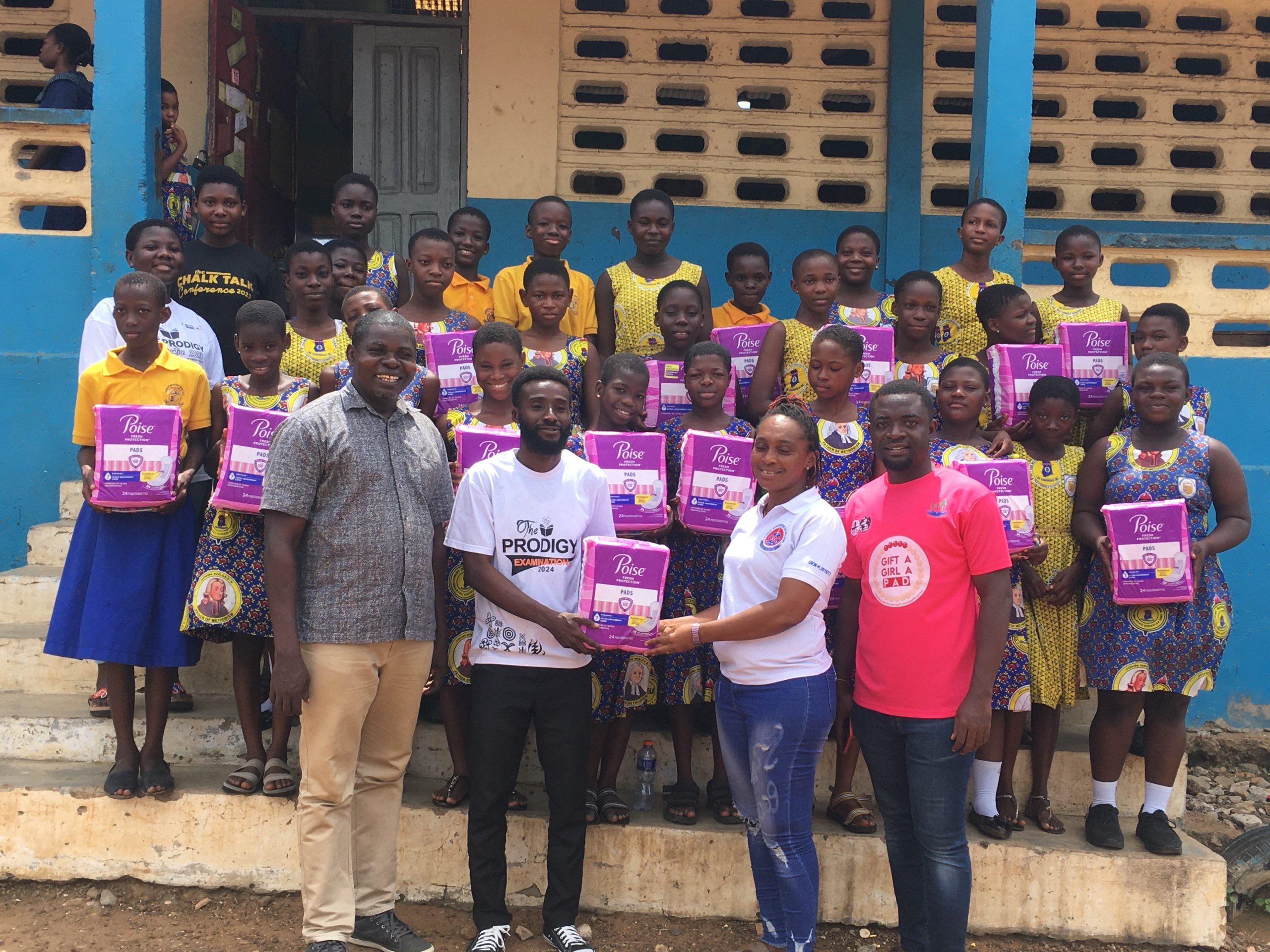 Chalk Talk, iLead distributes sanitary pads to school girls | Ghana ...