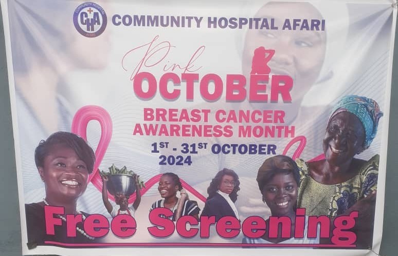 Breast Cancer Month: Afari Community hospital offers one-month free ...