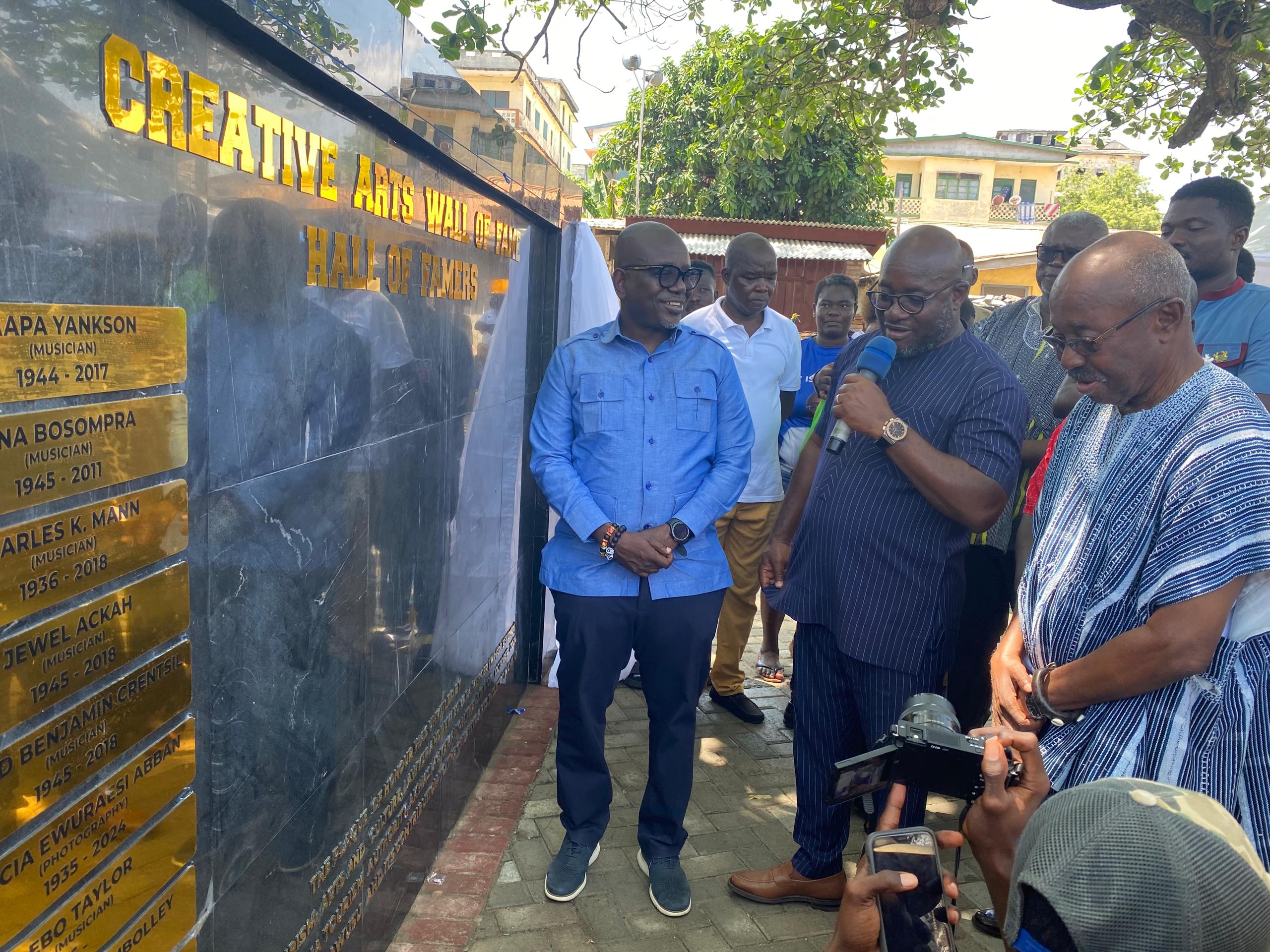 Tourism Minister Unveils Creative Arts Wall of Fame at Sekondi | Ghana ...