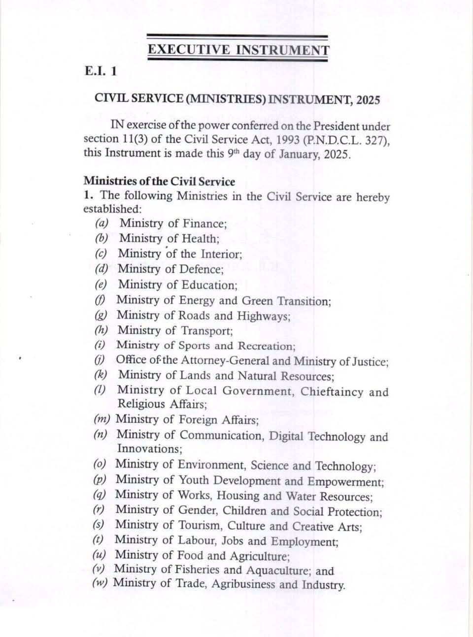 President Mahama restructures government Ministries | Ghana News Agency