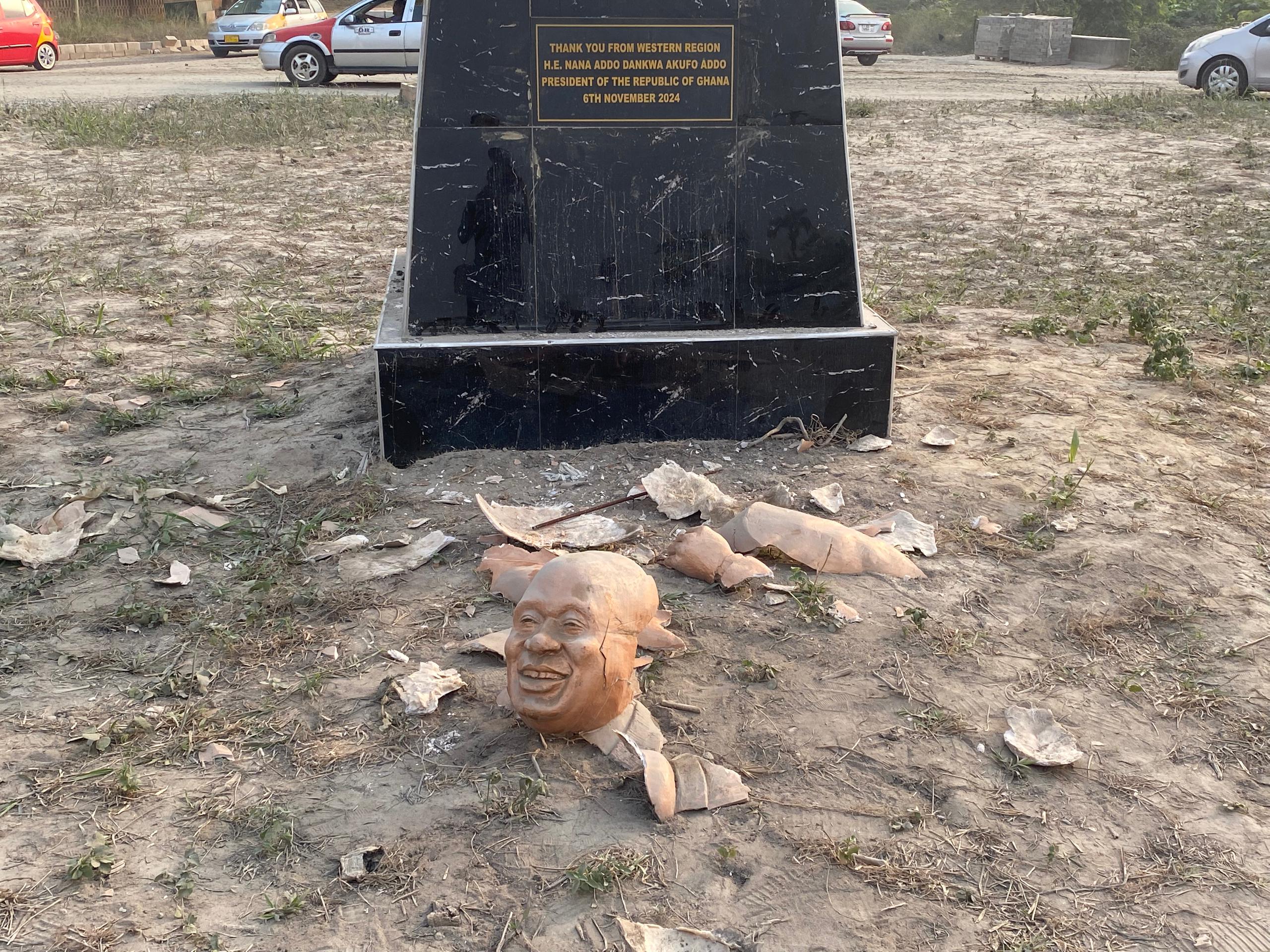 Destruction of statue of Akufo-Addo is an uncivilised act -Residents ...