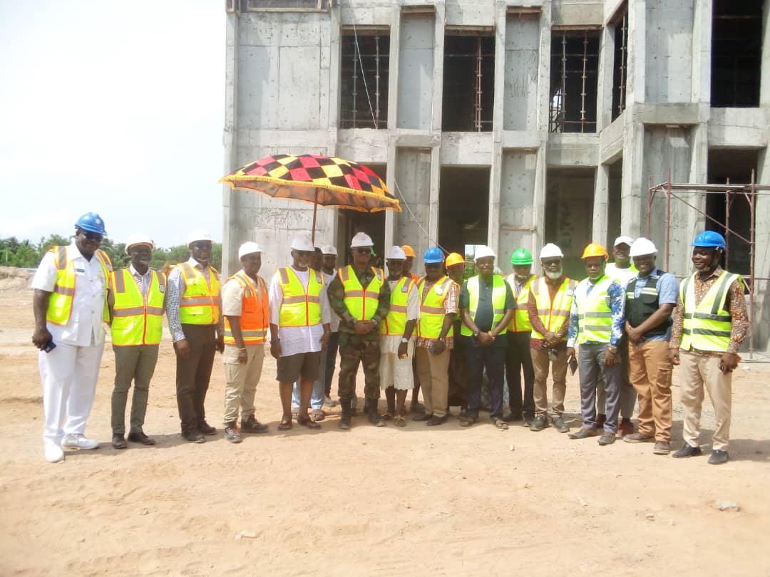 New GPHA boss tours ongoing Keta port administration block project at ...