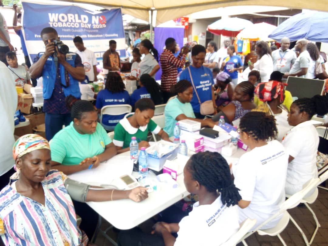 FDA organises health screening, anti-tobacco campaign at Ho Market ...