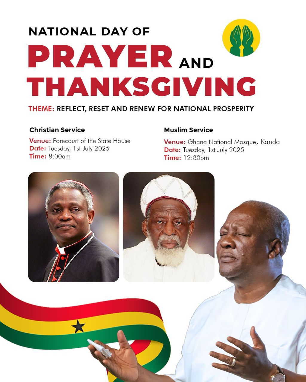 Government unveils theme for National Day of Prayer and Thanksgiving ...