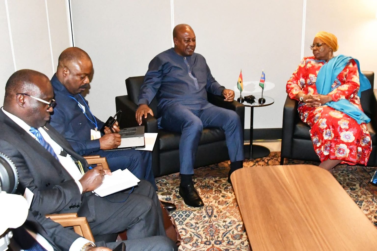 UNGA80: President Mahama holds bilateral meeting with Namibian ...