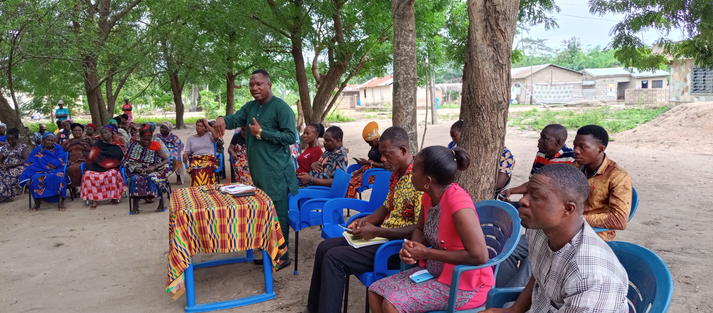 Adaklu DCE engages Waya community on roads, schools, and development ...