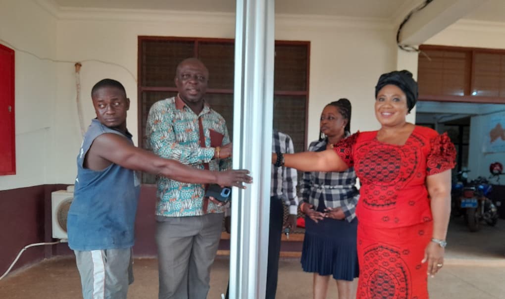 DCE supports construction of classroom block at Atwima Yabi | Ghana ...