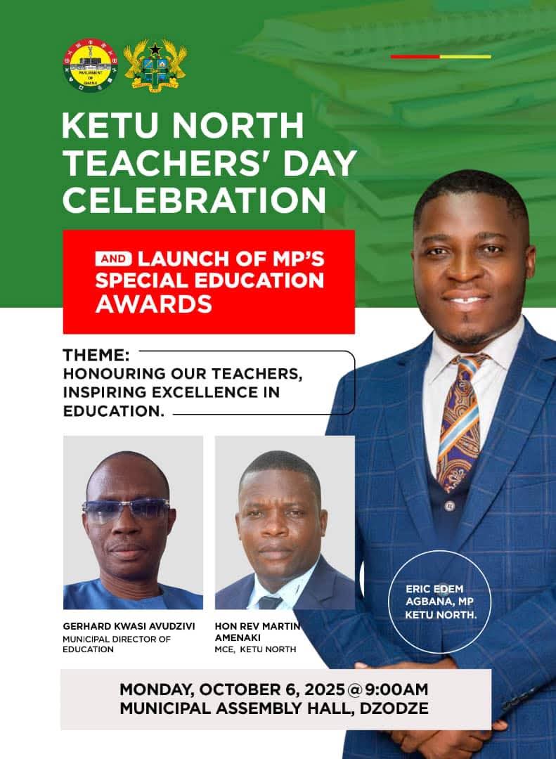 Ketu North to honour teachers with special celebration, launch MP’s ...