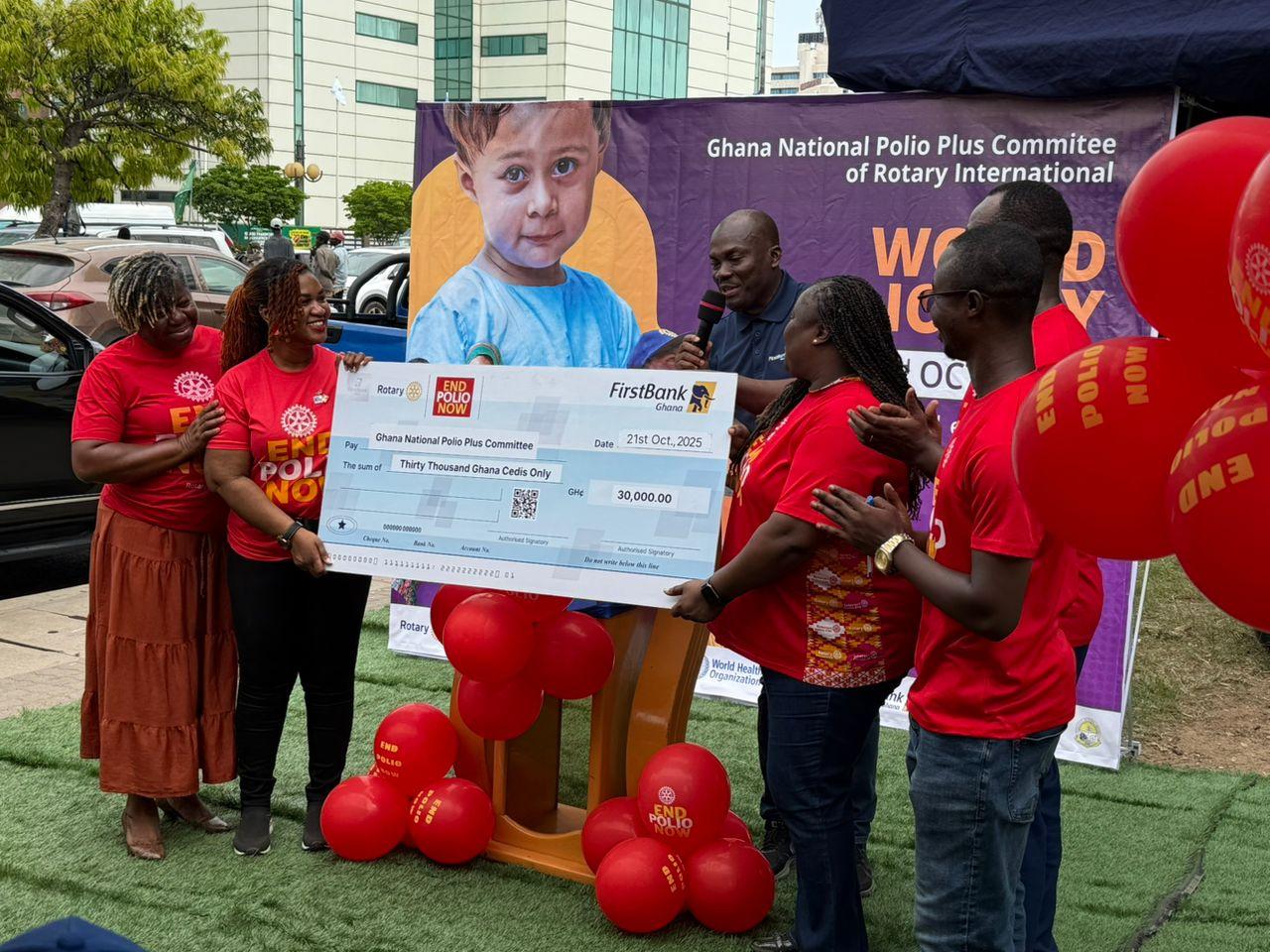 Rotary in Ghana, partners unveil End Polio Now billboard | Ghana News ...