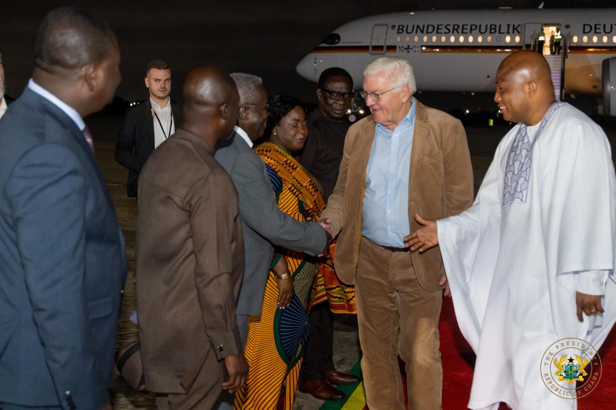 German President arrives in Accra for three-day state visit | Ghana ...