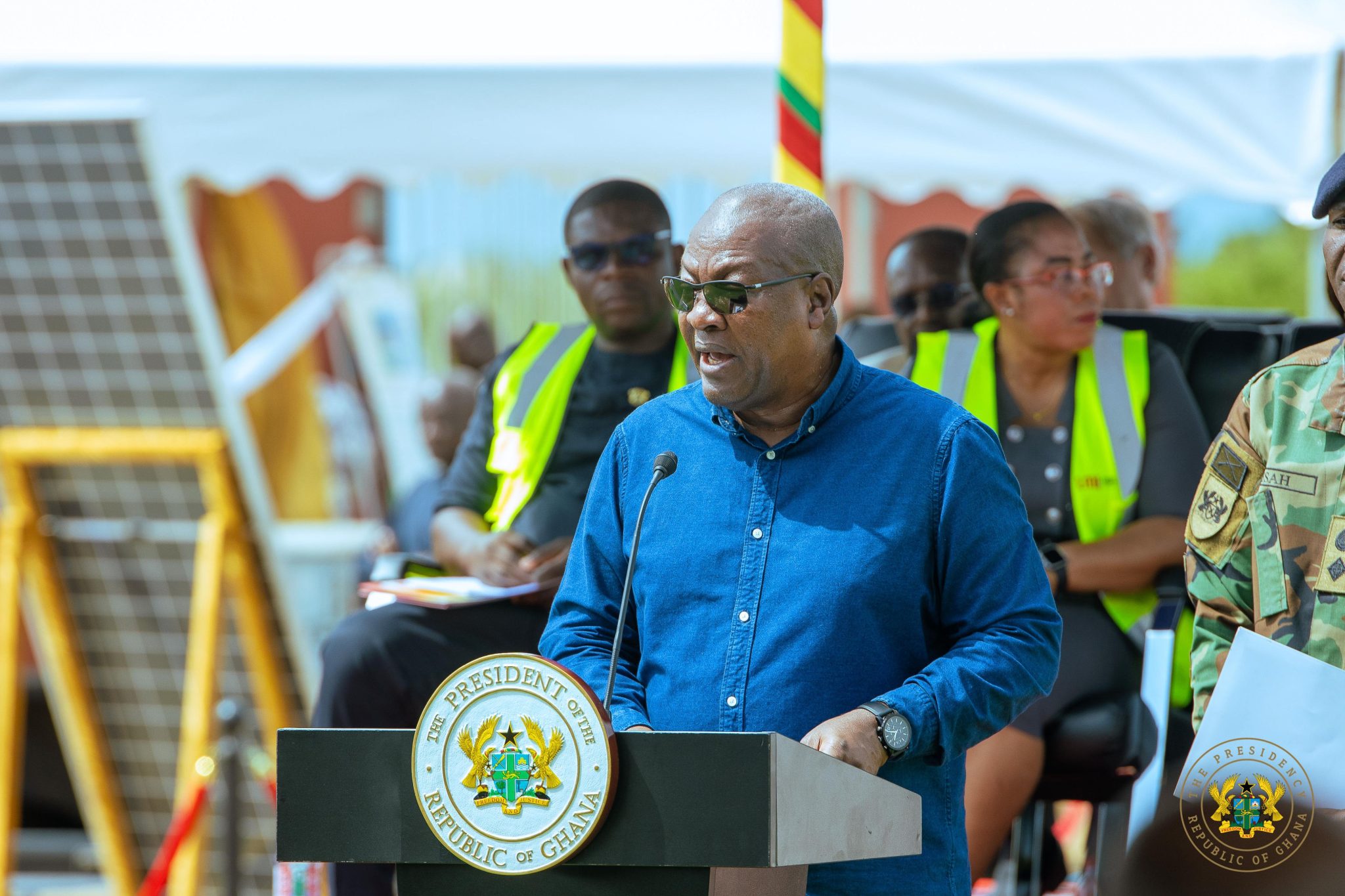 Mahama breaks ground for construction of Norbert Anku Solar Park ...