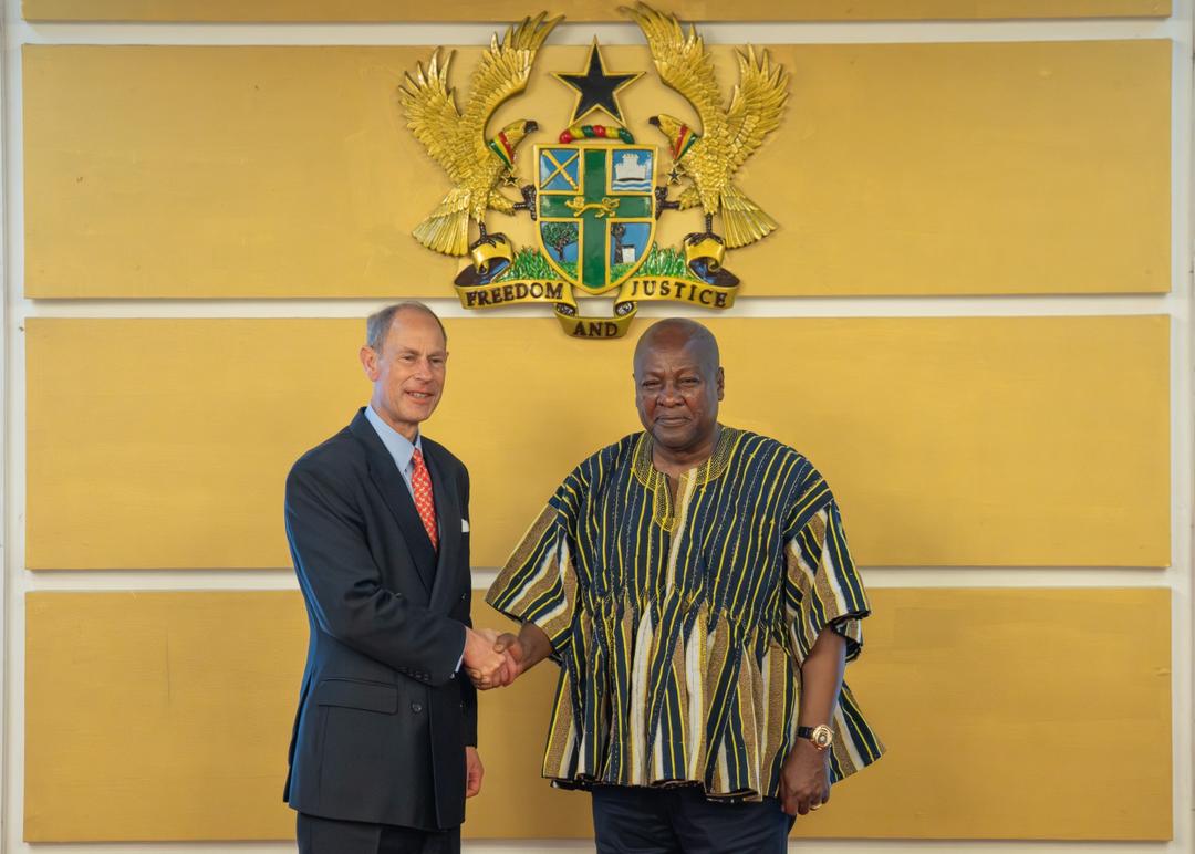 Mahama hosts The Duke of Edinburgh at the Presidency | Ghana News Agency