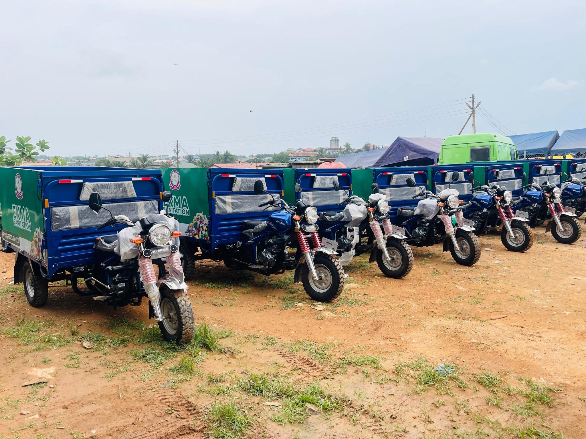 MCE commissions tricycles for plastic waste collection in Effia ...