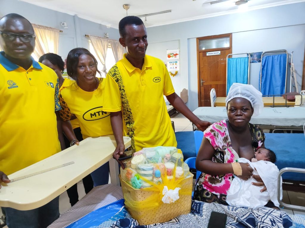 New borns and mothers support by MTN | Ghana News Agency