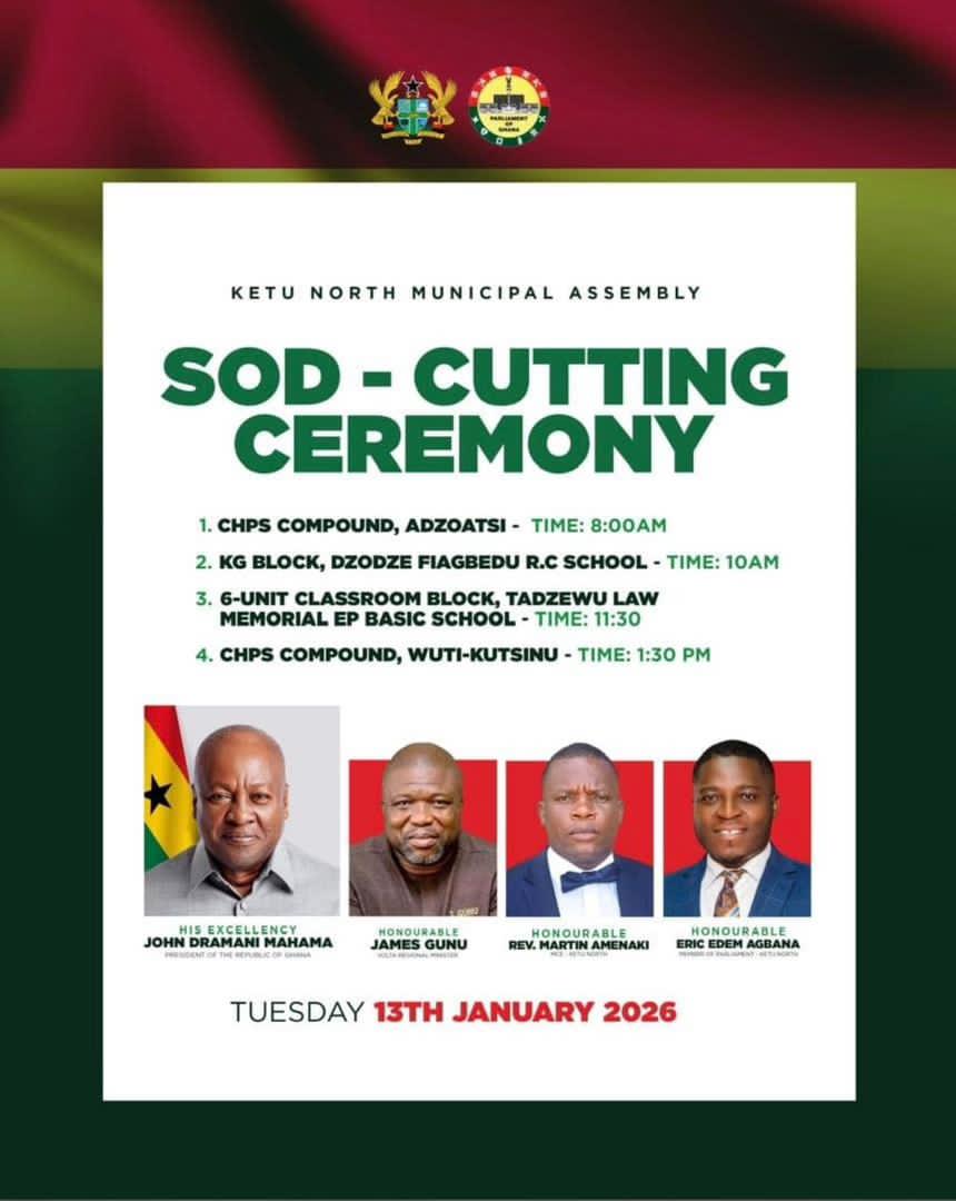 Ketu North Municipal Assembly to begin 2026 with four major development ...