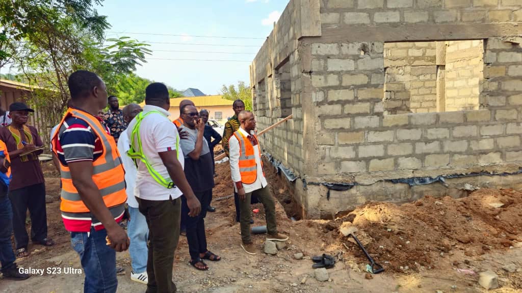 Anfoega chiefs inspect progress on key community development projects ...