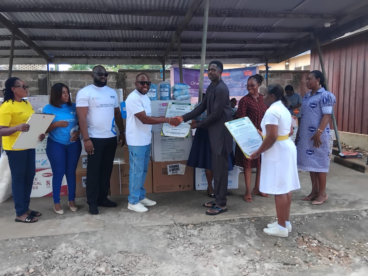 Essential Relief International, Partners donate to Ho Municipal Health ...