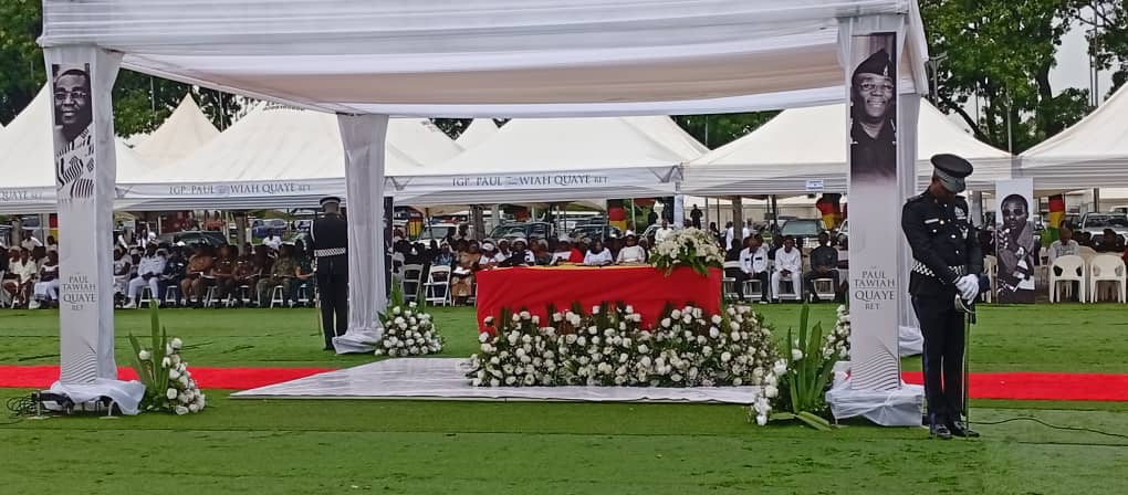 Police bid IGP Paul Tawiah Quaye farewell | Ghana News Agency